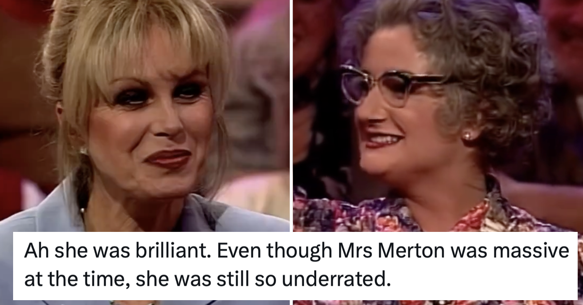 This classic Mrs Merton encounter with Joanna Lumley has just gone ...