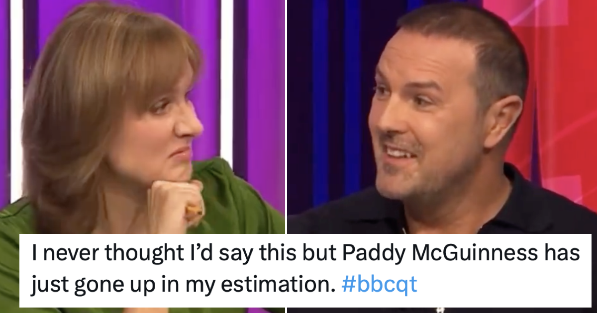 This Paddy McGuinness punchline on Question Time might be the show's ...