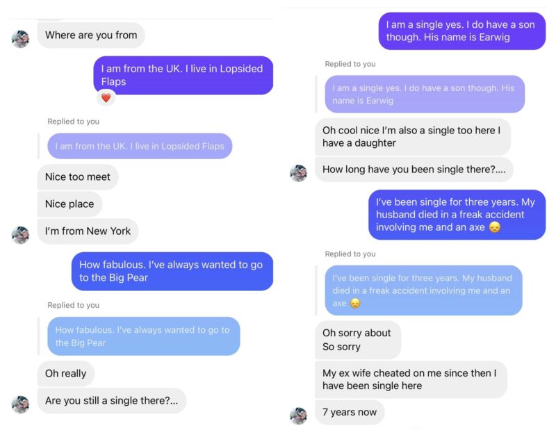 The magnificent takedown of this romance scammer is right up there with ...