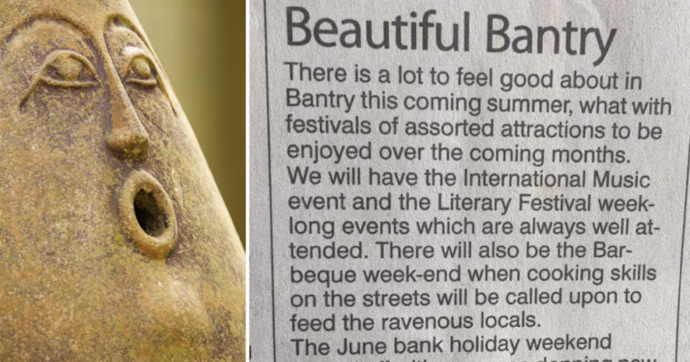 This fabulously unfortunate local newspaper typo goes straight into the ...