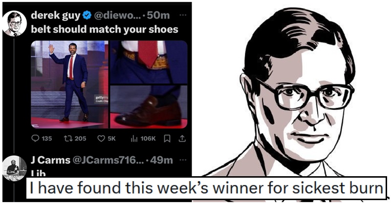 There may never be a more savage clapback than this one from Derek Guy ...