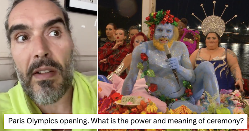 Russell Brand spotted 'Jesus' in the Olympics opening ceremony and this ...