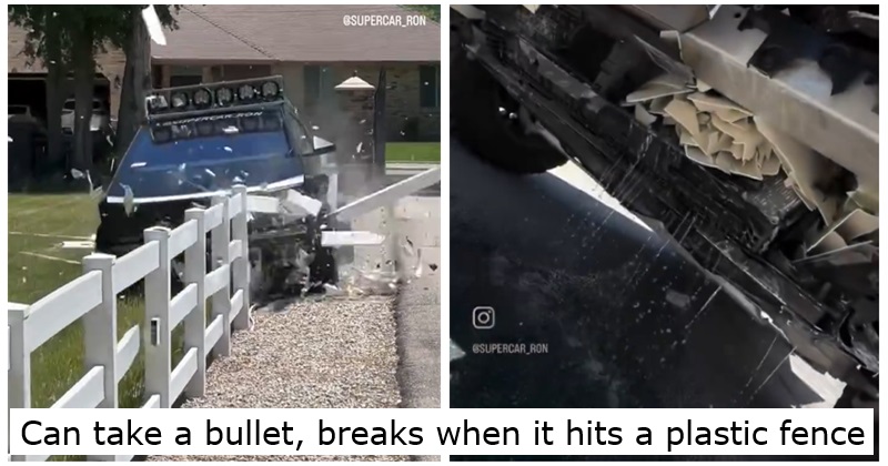 This Tesla vs Fence contest didn't go how the Tesla owner imagined ...