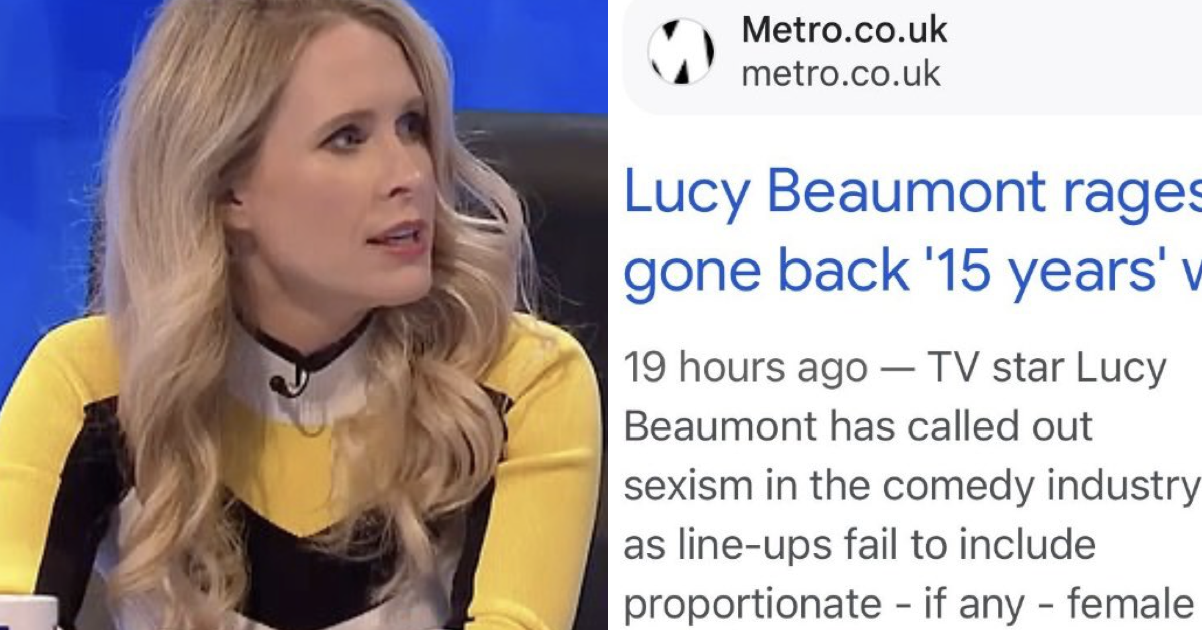 Lucy Beaumont's calling out sexism in the comedy industry and Metro ...