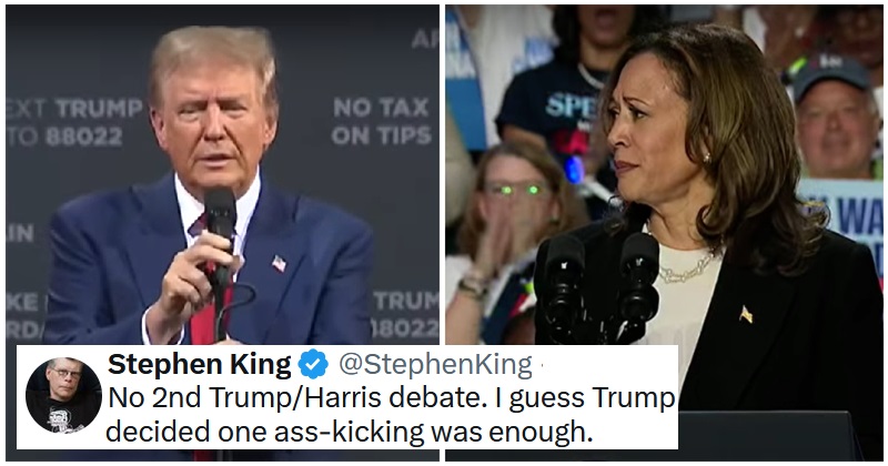 Trump officially balk-balk-balks at facing Kamala Harris in another ...