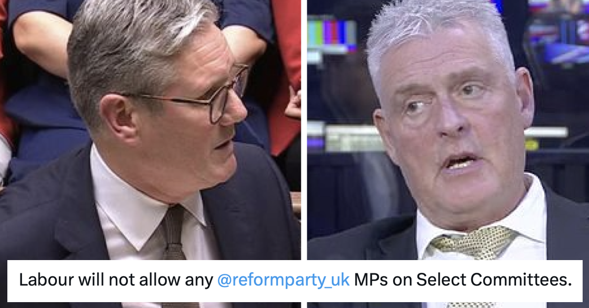Lee Anderson said Labour had barred Reform MPs from select committees ...
