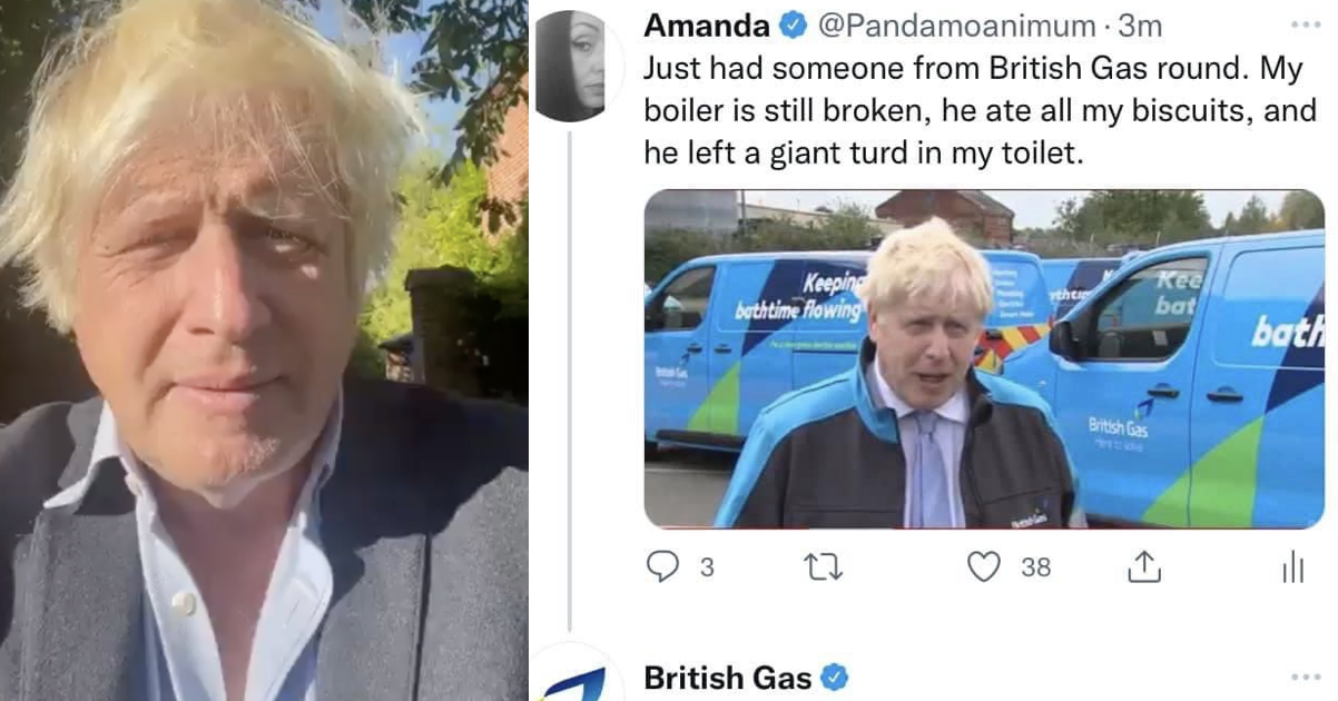 This fabulous moment when British Gas didn't get the joke just went ...