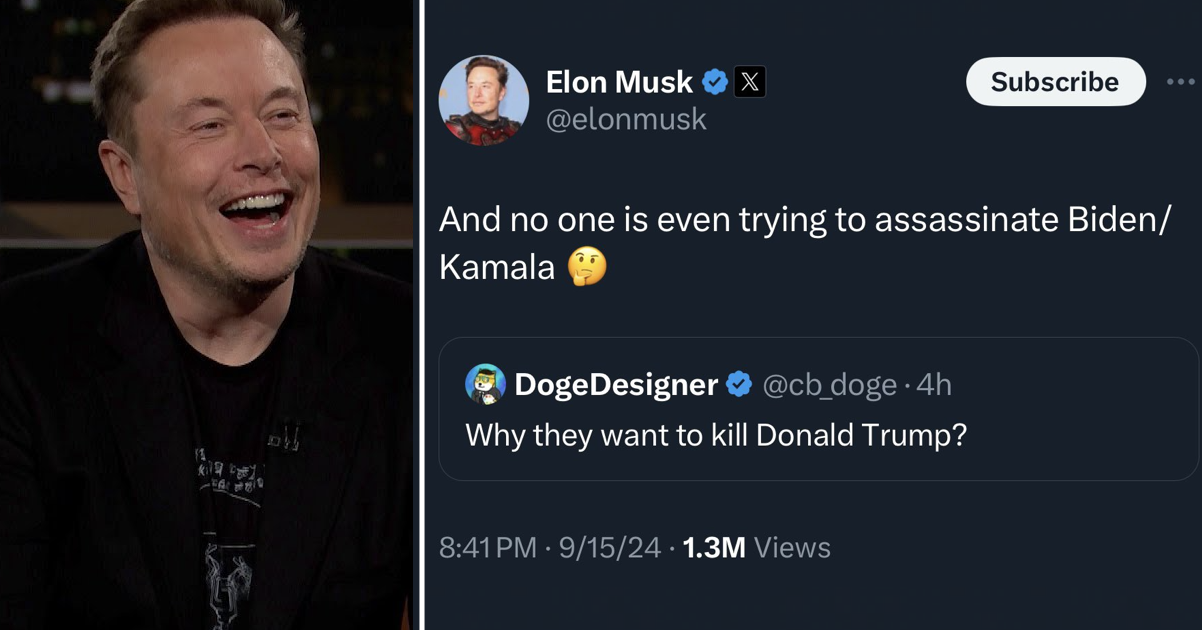 Elon Musk's assassination 'joke' was so misjudged that even he deleted ...