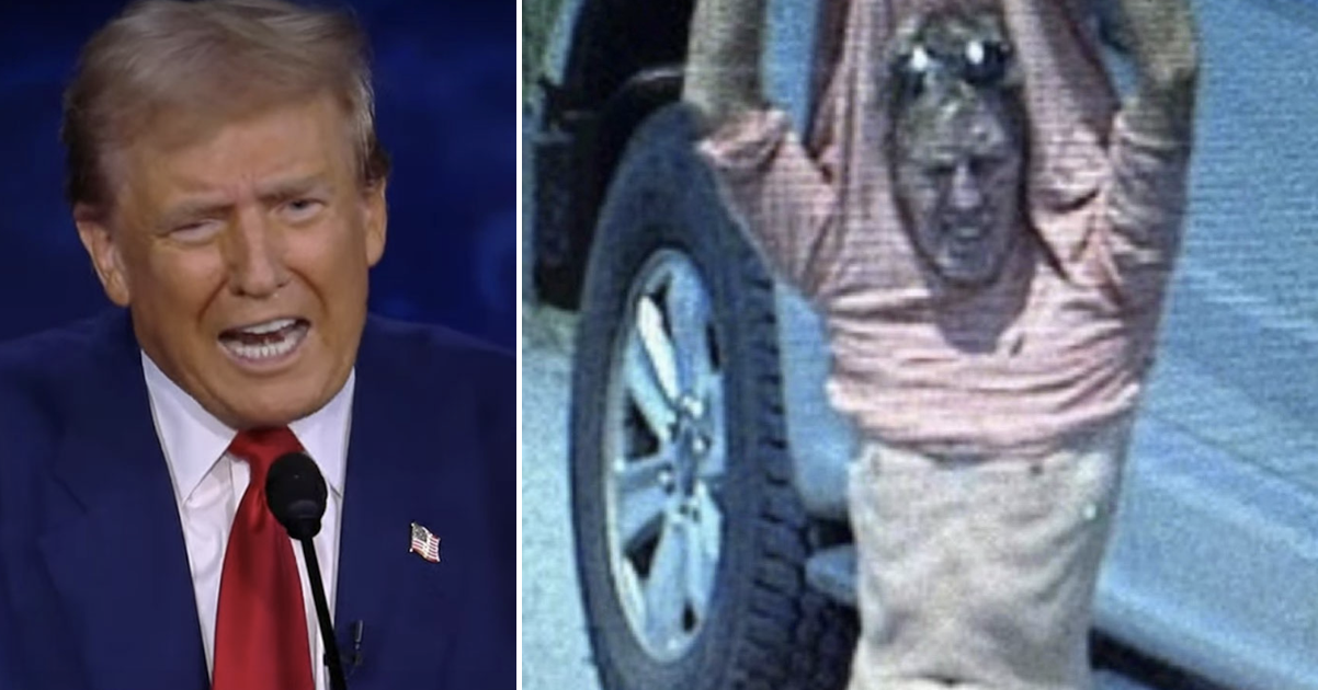 Someone spotted Donald Trump's face in the chest of the suspected golf ...