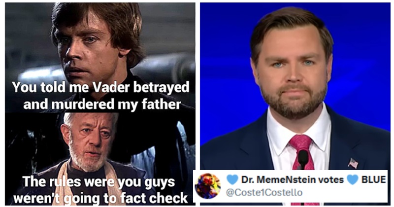 JD Vance's objection to being fact-checked is spectacularly good meme ...
