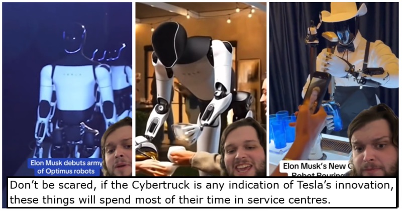 Garron Noone had the funniest reaction to Elon Musk's army of robots ...