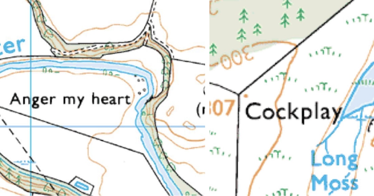 These quirky place names found on Ordnance Survey maps are a true ...