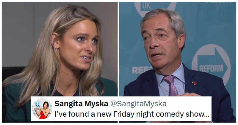 Ali Fortescue held Nigel Farage's feet to the fire over his failure to ...