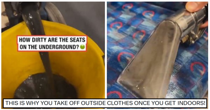 This video showing just how much dirt is on London Underground seats ...