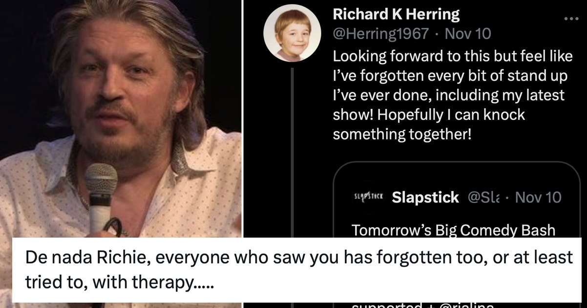 Richard Herring gave this troll a taste of their own medicine and it's ...