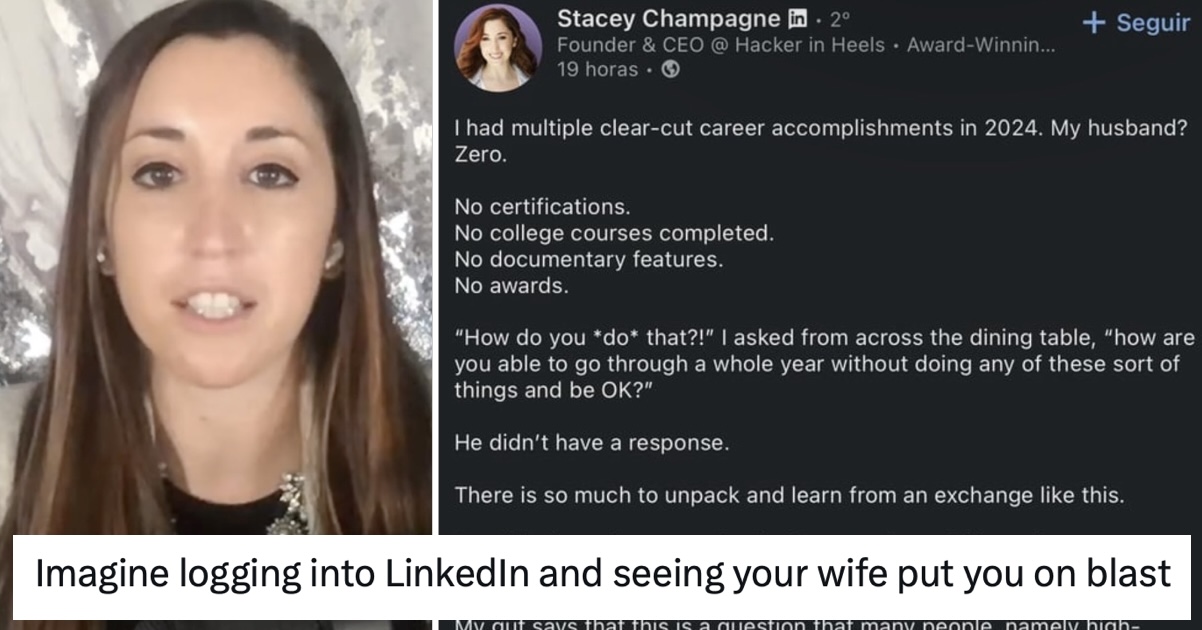 A woman shared her end of year review chat with her husband on LinkedIn and went wildly viral ...