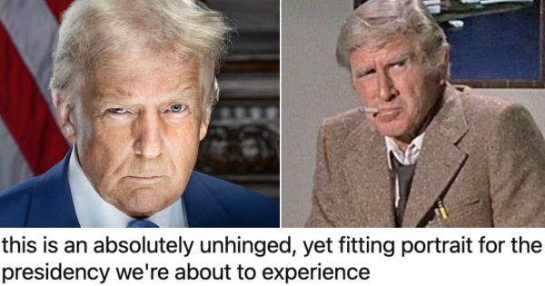 Donald Trump's and JD Vance's official inaugural portraits are as ominous as they are hilarious ...