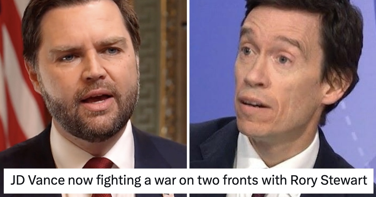 Rory Stewart doubled down on his biblical feud with JD Vance and as ...