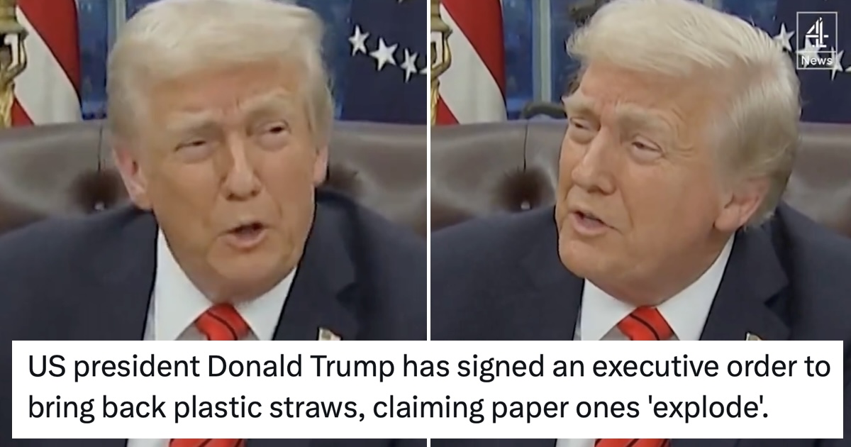Donald Trump is bringing back plastic straws because paper ones keep ...