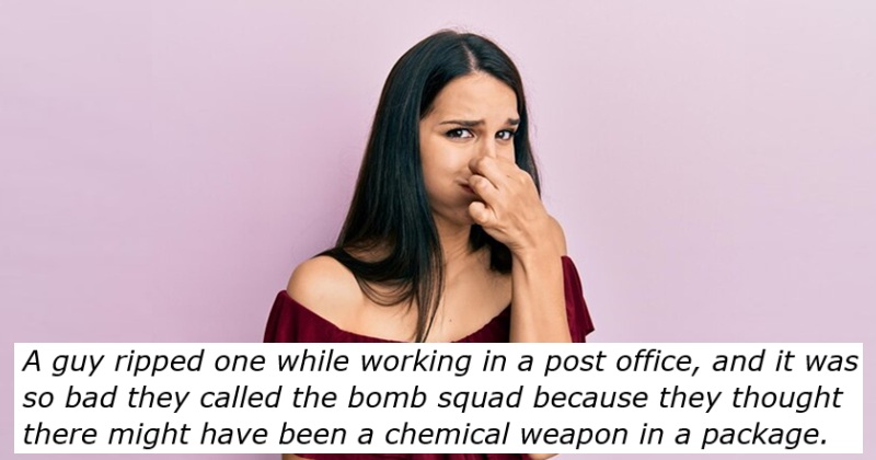 This story of a stinky fart at work opened the floodgates, and 16 more ...
