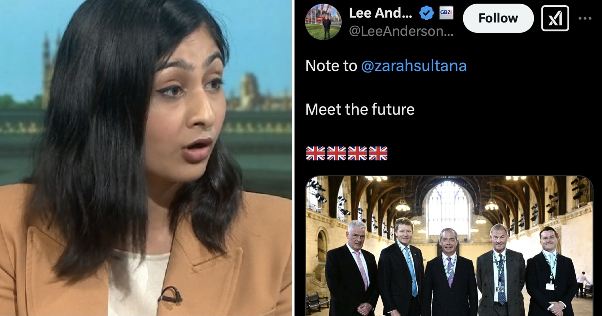 Lee Anderson trolled a Labour MP saying Reform UK was 'the future' and ...