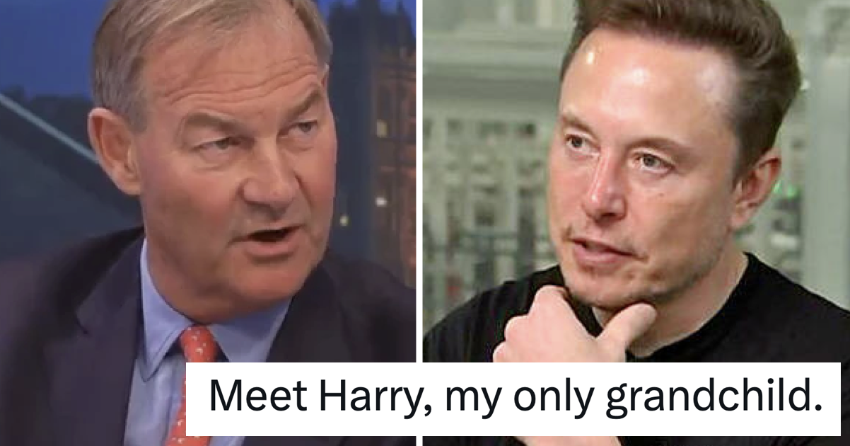 Rupert Lowe shared a picture of his grandkid and Elon Musk's especially ...