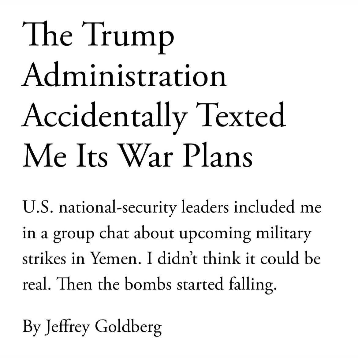 Donald Trump's response to the top secret war plans leak wasn't the ...