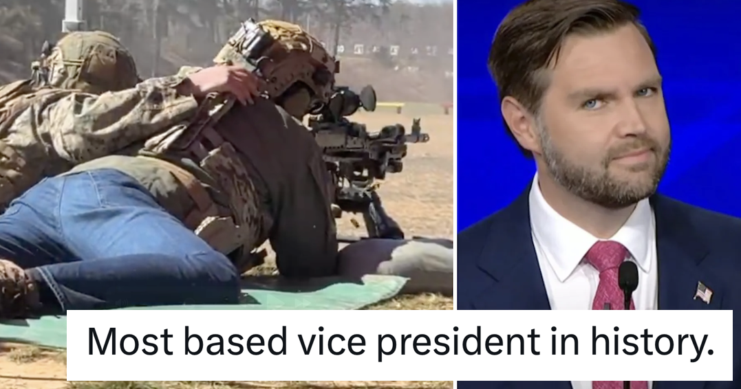 A Maga said gun-firing JD Vance was 'the most based VP in history' and ...