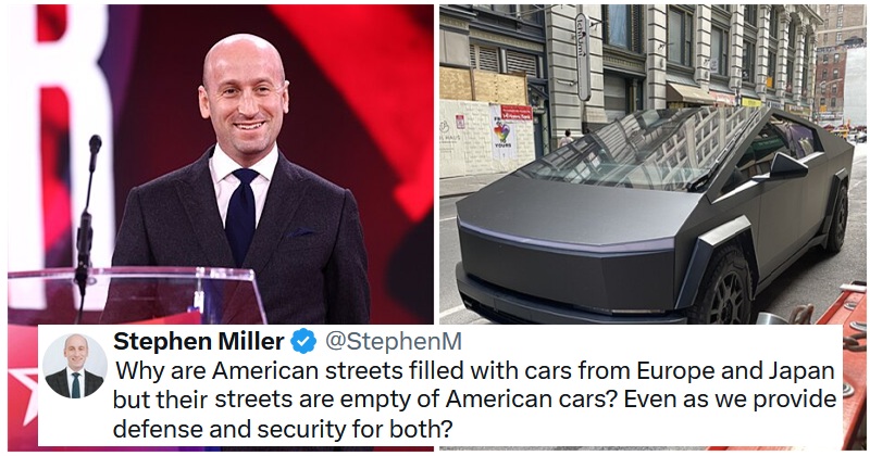 A Trump loyalist asked why the EU doesn't buy more US cars, and while ...