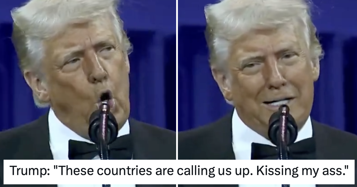 Donald Trump said world leaders were queuing up to 'kiss my ass' over ...