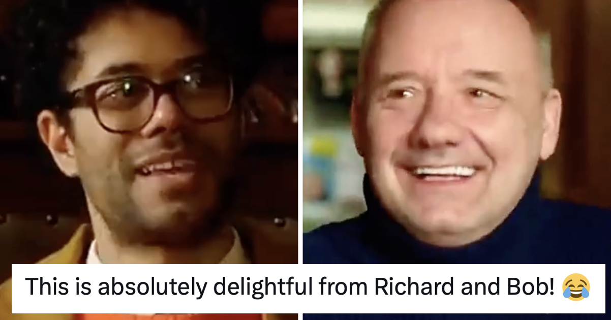 Bob Mortimer sharing his 'reverse toilet' idea with Richard Ayoade just ...