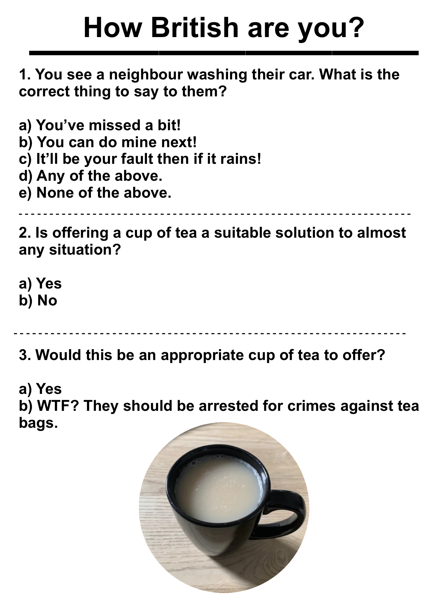Even wondered how precisely British you really are? Take our definitive ...