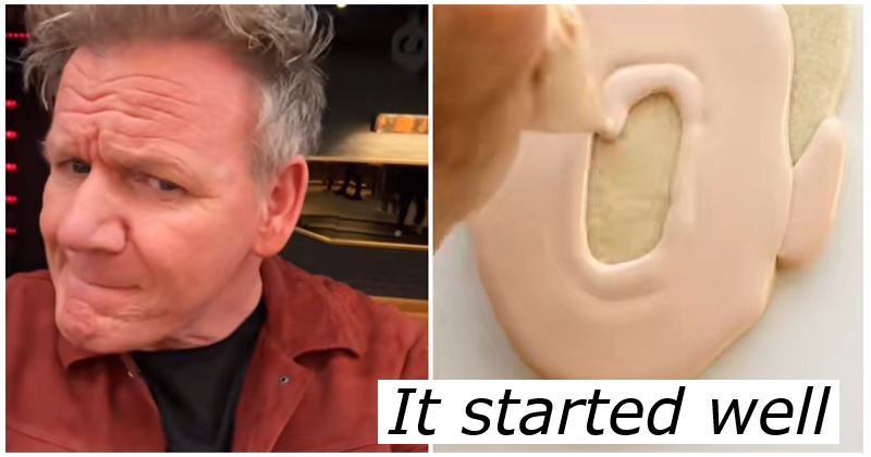 Gordon Ramsay's real face spoke volumes about his biscuit face, and it ...