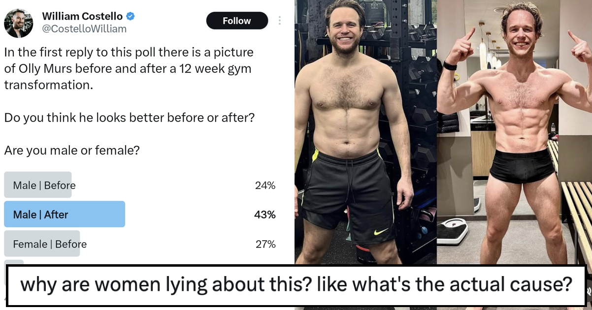 A guy refused to believe that women preferred Olly Murs' dad bod to his ...