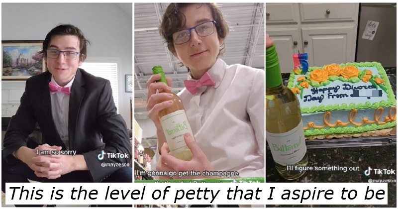 A son's hilarious effort to make his dad's divorce day special remains ...