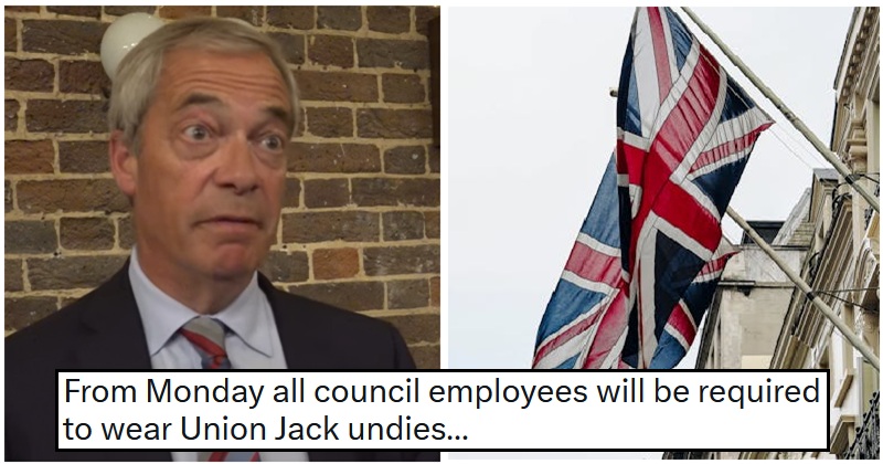 Reform UK ruled that their councils will only fly the Union and St ...