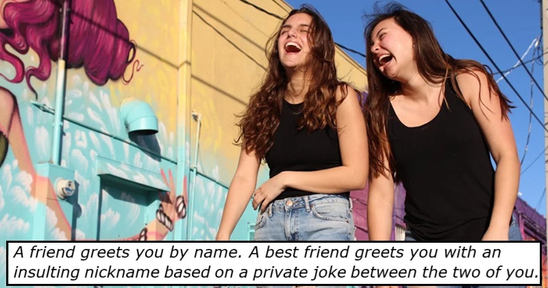 The differences between a Friend and a Best Friend - The Poke