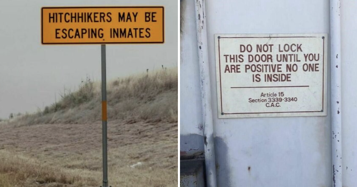 23 hilariously menacing signs to give you the willies from 'Ominous ...