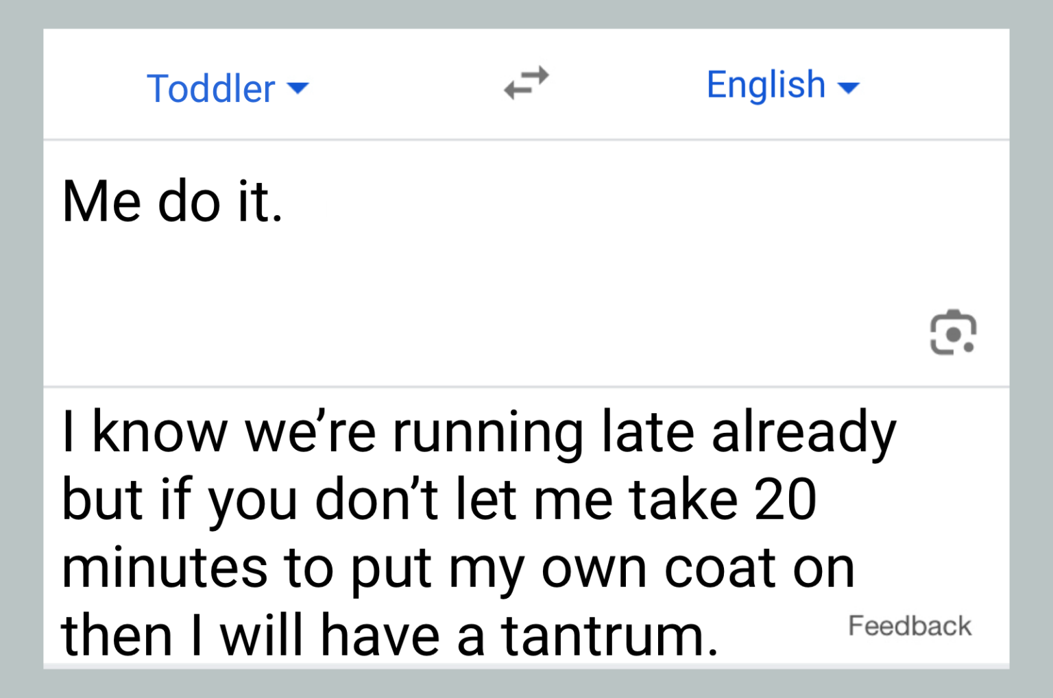 What toddlers actually mean if you put their words through Google ...