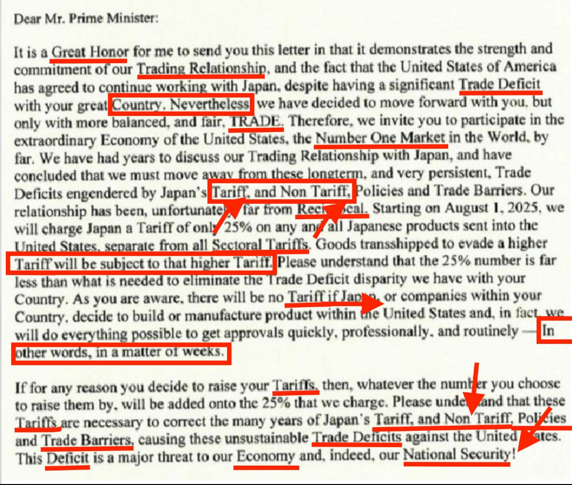 President Trump's letter to Japan was a confusing, grammatical ...