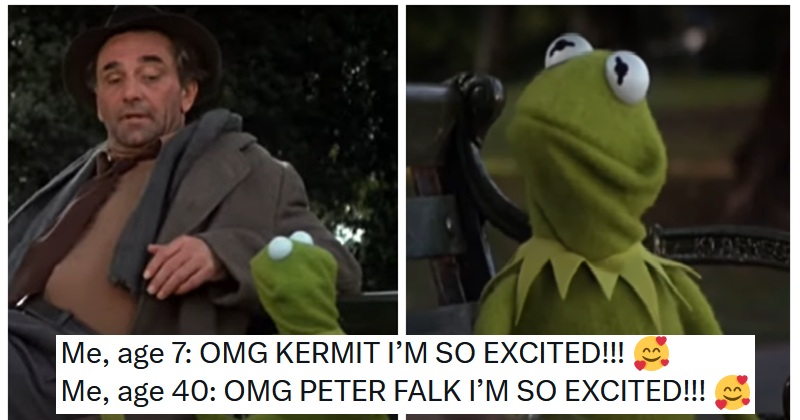 Not even Kermit could steal this brilliant scene from Peter Falk in the ...