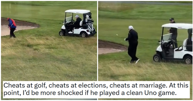 A clip of Trump apparently cheating at golf says everything you need to ...