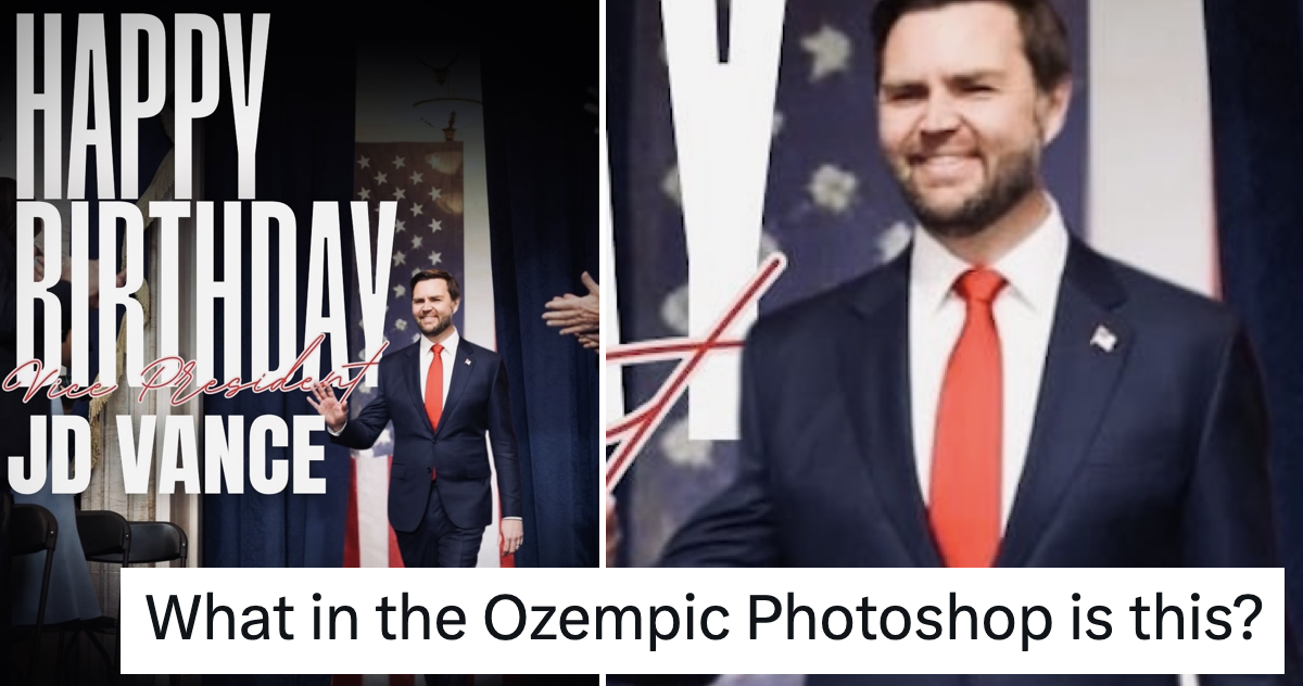 There was something about the Republicans' birthday wishes for JD Vance ...