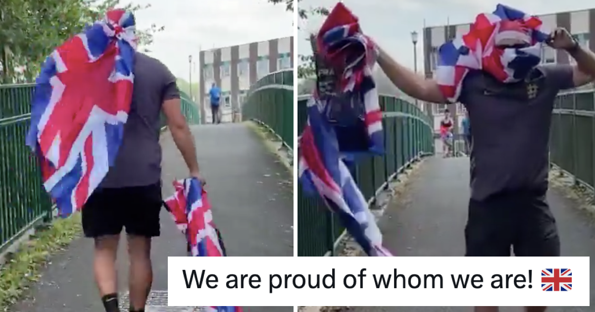 This patriotic Brit wanted to show just how proud he is to be British ...