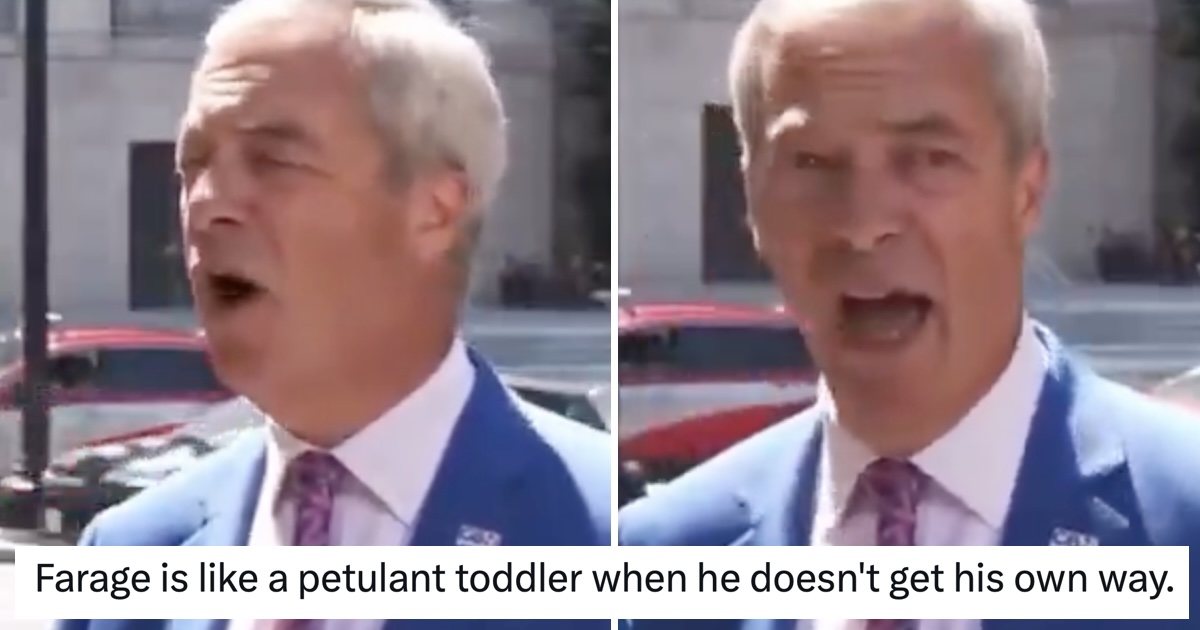 Nigel Farage was asked why he was in the US and not at PMQs and his ...