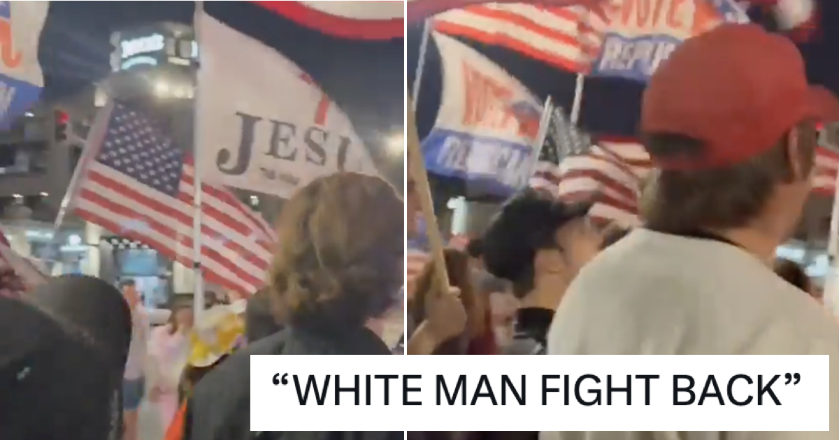 These American protestors chanted 'White man fight back!' and ended up ...