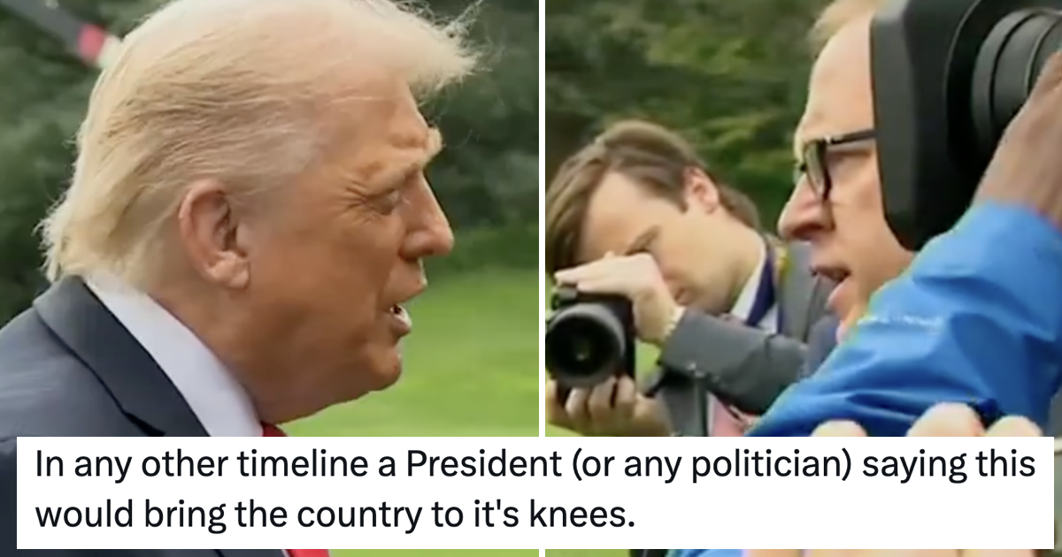 A reporter dared ask Trump a question he didn't like and the president ...