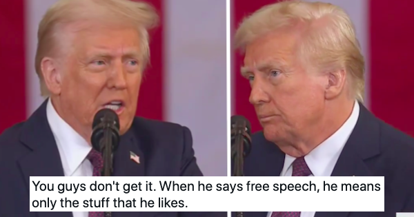 This clip of Donald Trump talking about 'free speech' just went wildly ...