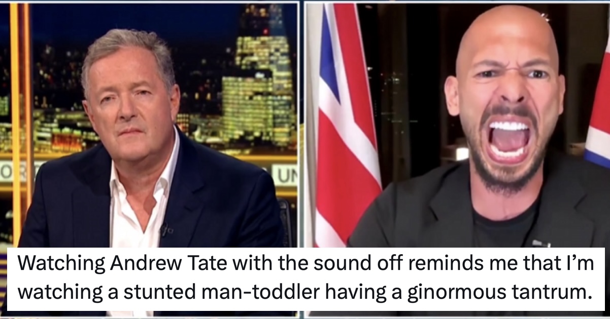 Turns out the most enjoyable thing you can do with Andrew Tate is watch ...