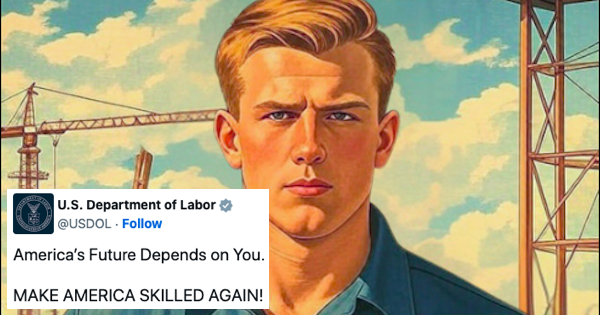 Trump's US labour department used an AI image to promote 'making ...